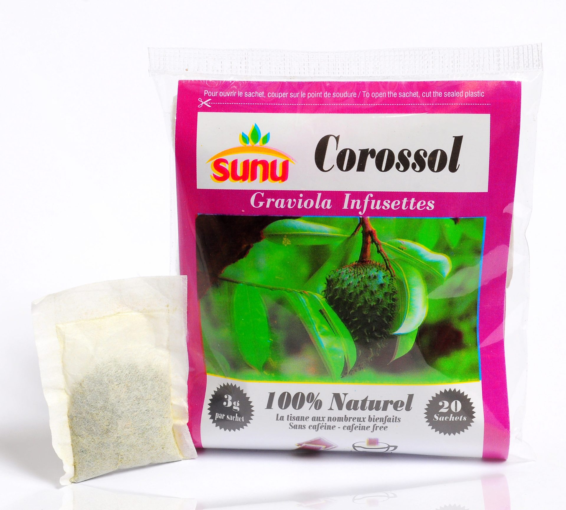Sunu Corossol - Etui de 20 infusettes de 3g - Plateforme «E-KOMKOM»