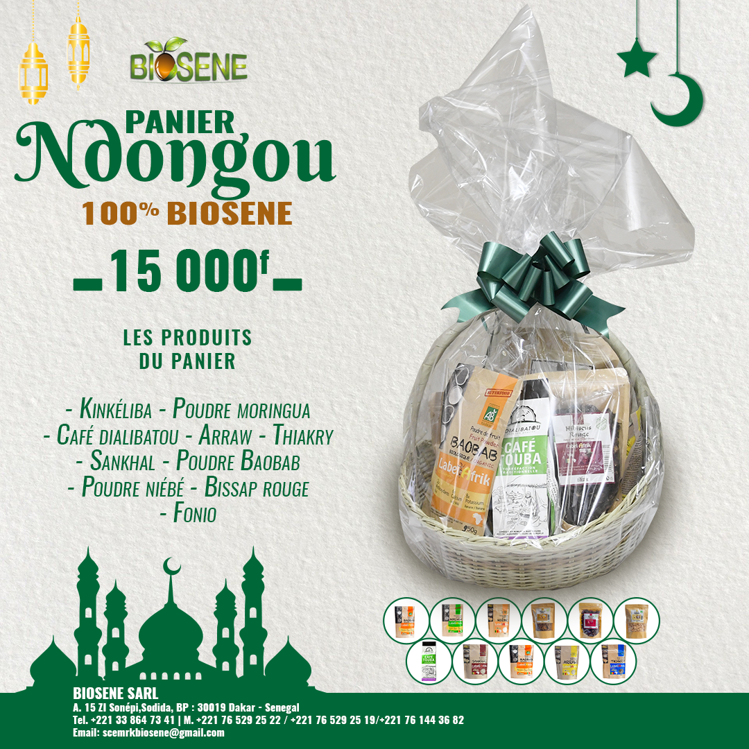 PANIER NDOGOU 100% BIOSENE (produits naturels) - Plateforme «E-KOMKOM»