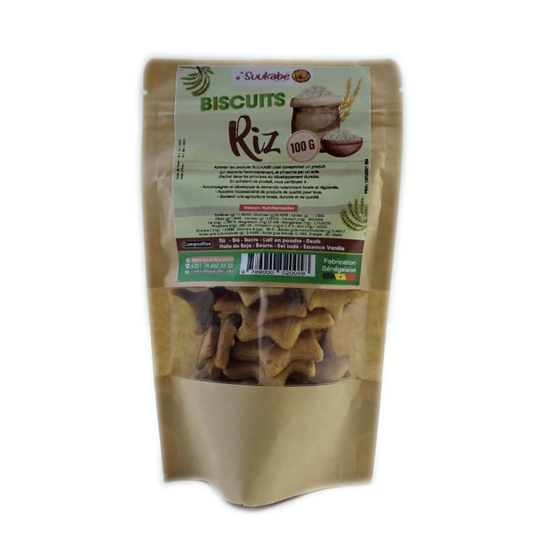 Biscuit de riz 100G - Plateforme «E-KOMKOM»